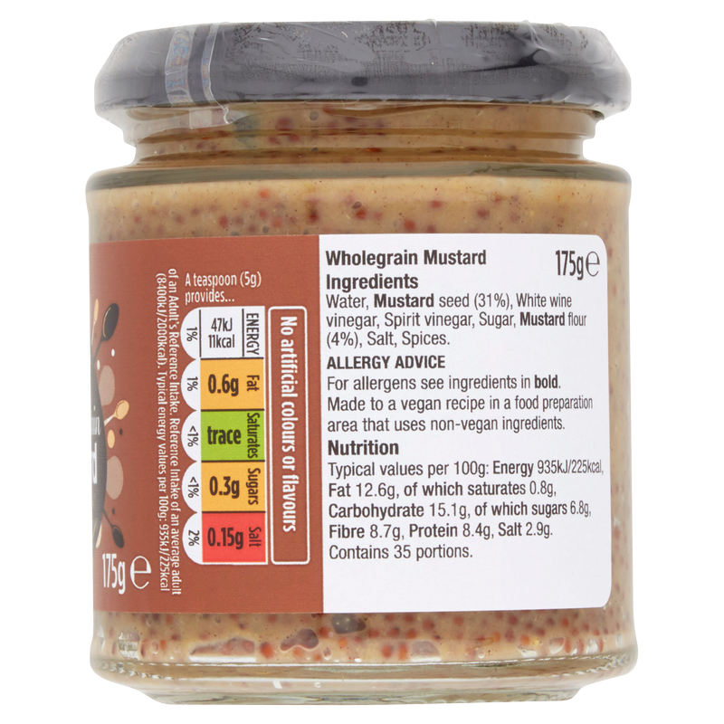 Morrisons Wholegrain Mustard, 175g : Food Cupboard fast delivery by App ...