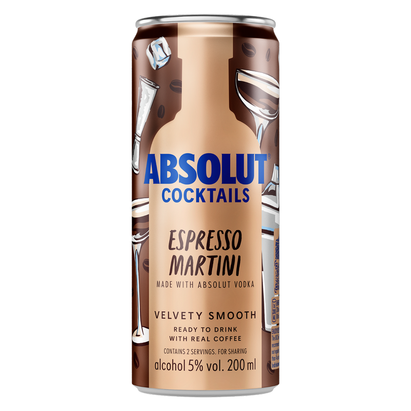 Absolut Espresso Martini, 200ml : Alcohol fast delivery by App or Online