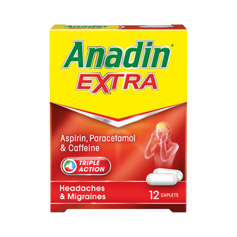 Anadin Extra Aspirin & Paracetamol, 12pcs : Health fast delivery by App ...