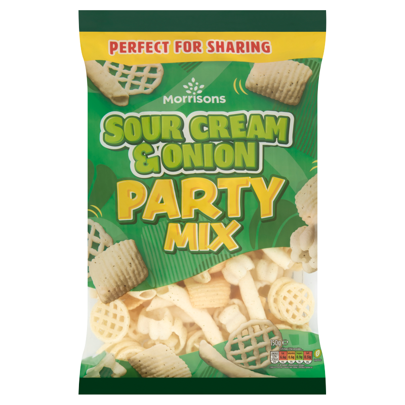 Morrisons Sour Cream & Onion Party Mix, 150g : Snacks fast delivery by ...