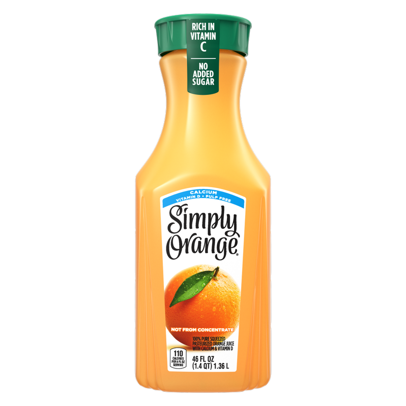 Simply Orange Juice With Calcium 46oz Btl - Delivered In As Fast As 15 ...