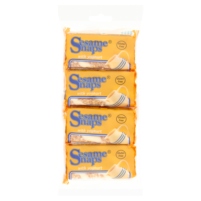 Sesame Snaps with Yogurt, 4 x 30g : Snacks fast delivery by App or Online