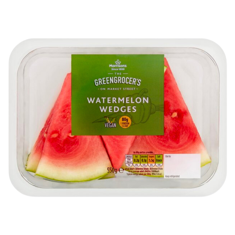 Morrisons Watermelon Wedges, 550g : Fruit & Veg fast delivery by App or ...
