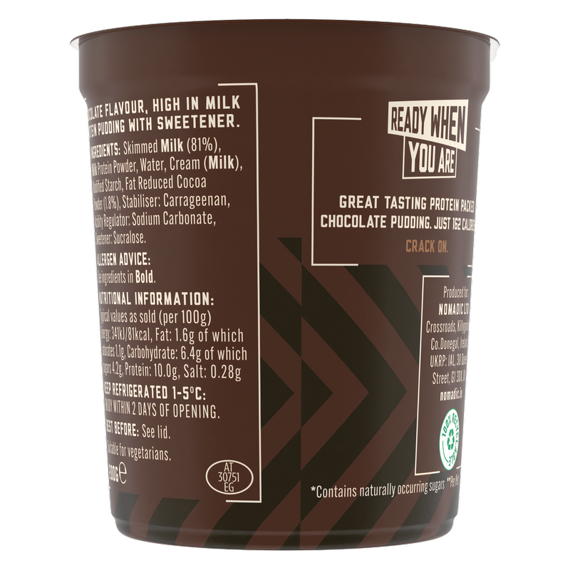 Nomadic Protein Pudding Chocolate, 200g : Eggs & Dairy fast delivery by ...