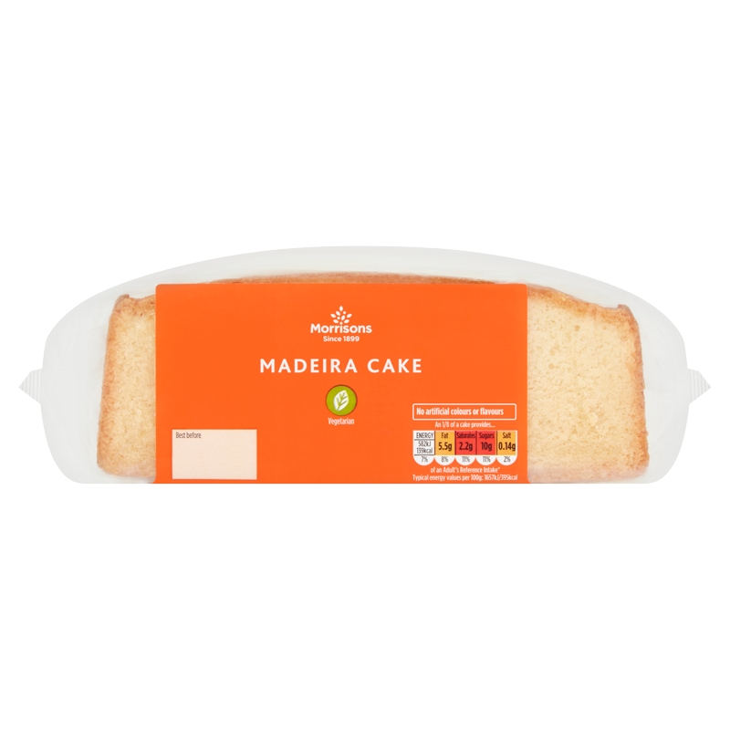 Morrisons Madeira Slab Cake, 1pcs : Bakery fast delivery by App or Online