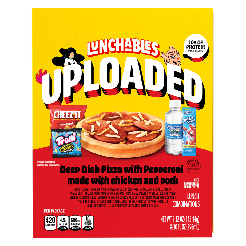 Lunchables Uploaded Pepperoni Deep Dish Pizza - 15oz - Delivered In As ...