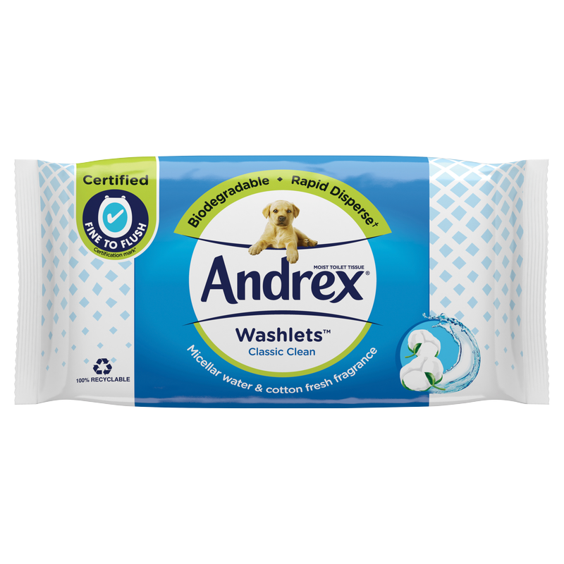 Andrex Classic Clean Washlets, 36pcs : Home & Office fast delivery by ...