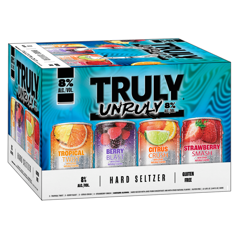 Truly Hard Seltzer Unruly Variety Pack 12pk 12oz Can 8.0% ABV ...