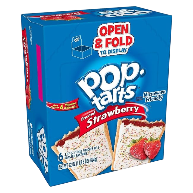 Pop-Tarts Frosted Strawberry Toaster Pastries 2ct case 6 CT - Delivered ...