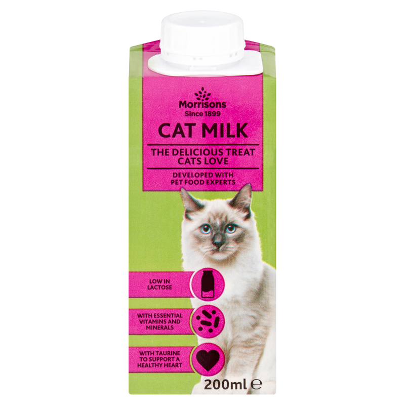 Morrisons Cat Milk, 200ml : Pets fast delivery by App or Online