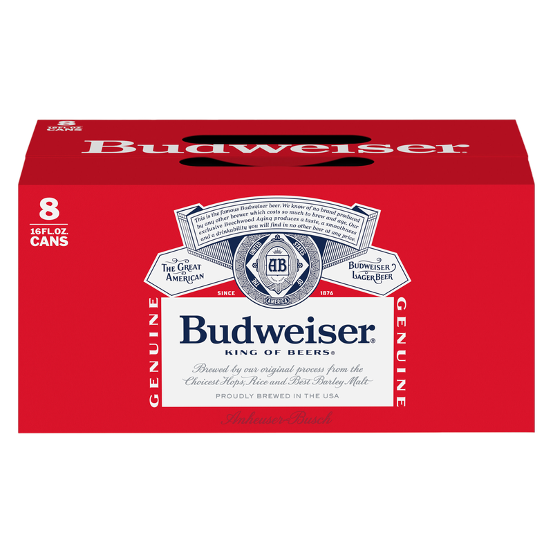 Budweiser 8pk 16oz Can - Delivered In As Fast As 15 Minutes | Gopuff
