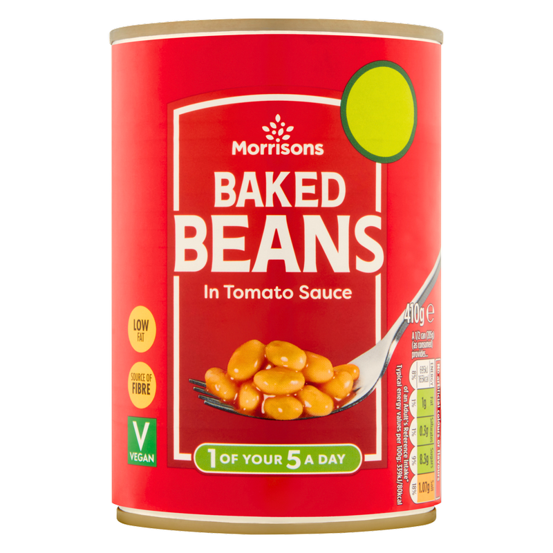 Morrisons Baked Beans, 410g : Food Cupboard fast delivery by App or Online