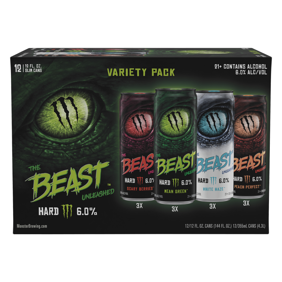 The Beast Unleashed Variety Pack 12pk 12oz Can 6% ABV : Alcohol fast ...